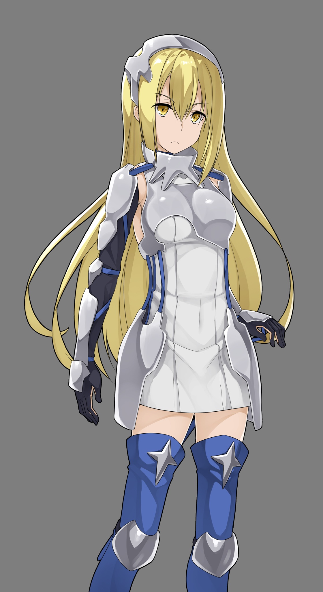 dungeon ni deai wo motomeru no wa machigatteiru darou ka aiz wallenstein armor dress thighhighs ...